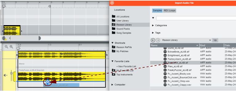 Importing and Exporting Audio | Reason Studios